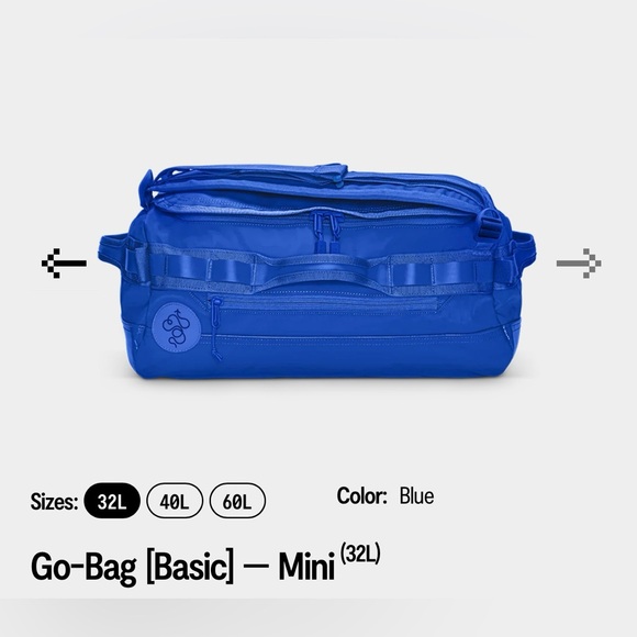 Bags | Baboon To The Moon Go Bag Mini 32l In The Color Blue | Poshmark